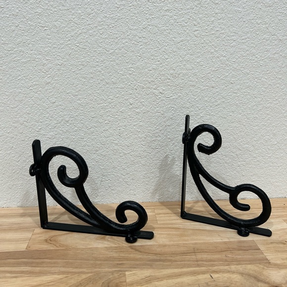 Other | Wall Shelving Brackets Black Decorative Scroll Cast Iron Lot Of ...